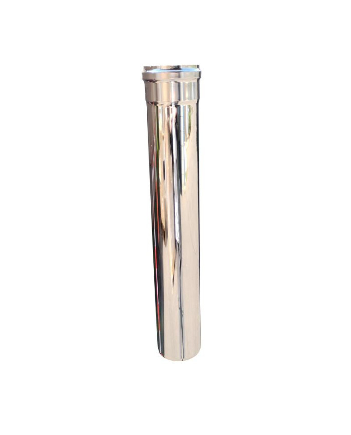 TUBO EXT. PELLET A INOX. 0 5 MT D 80 MM